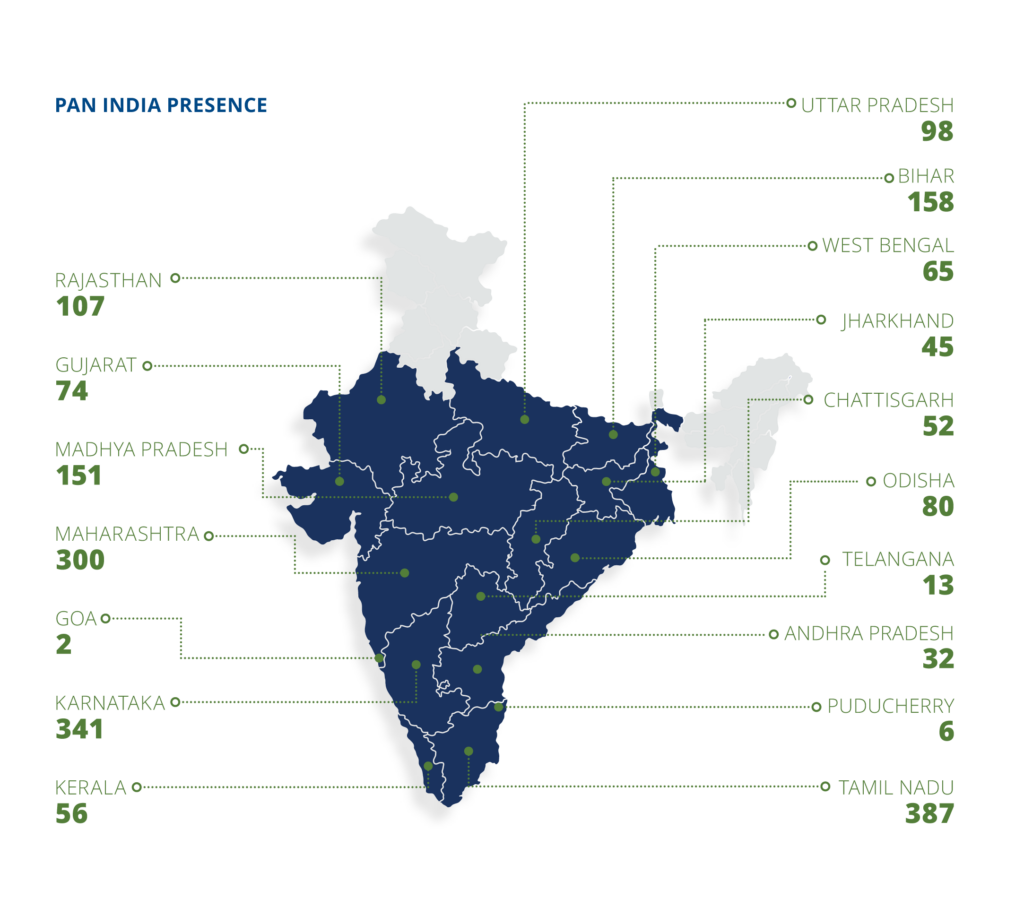 Our Presence & Outreach - CreditAccess Grameen Limited